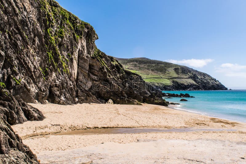 Small Beach Next To the Cliffs Stock Photo - Image of cliff, small ...
