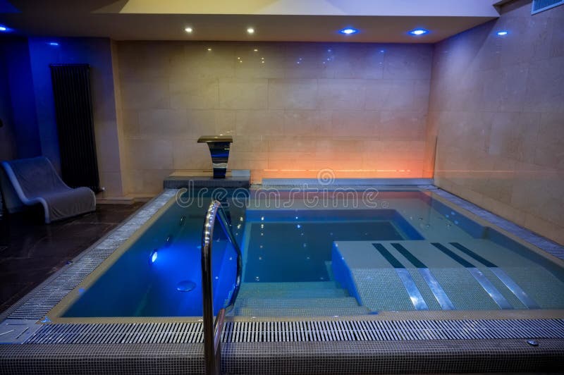 Small Beatiful Pool in Luxurious SPA Center Stock Image - Image of ...