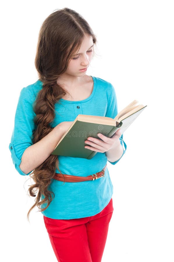 Child with a book stock image. Image of book, concentration - 30216771