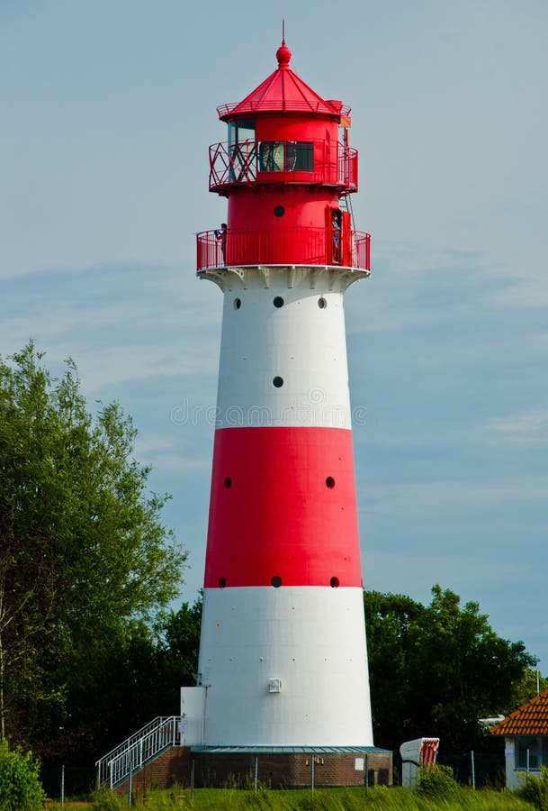 Beautiful Lighthouse List-Ost in Sunset Light Stock Image - Image of ...