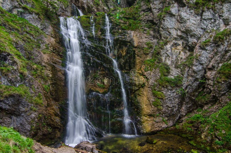 Small Beautiful Waterfall with Rocks Stock Photo - Image of wave ...