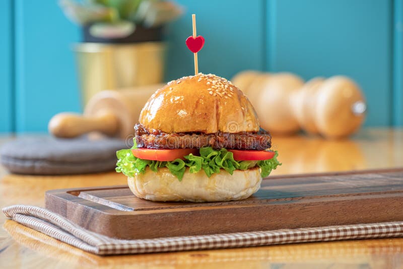 Small Beef Burger stock photo. Image of vegetable, meat - 251117690