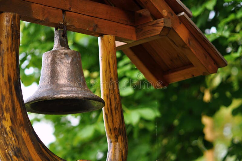 A small bell stock photo. Image of nature, hiking, bronze - 32306178