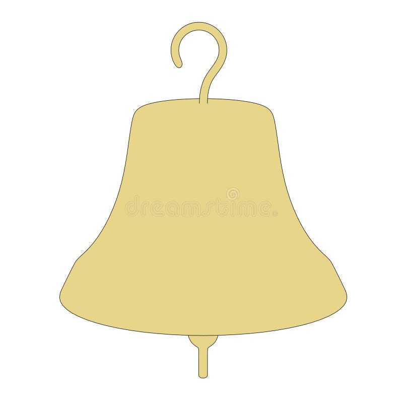 Image of 2d bell stock illustration. Illustration of draw - 36584507
