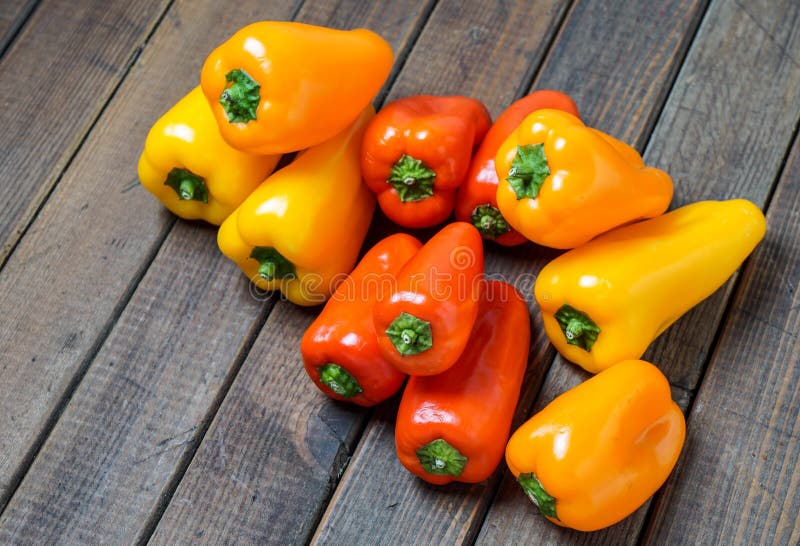 Small bell peppers stock photo. Image of local, orange - 73408078