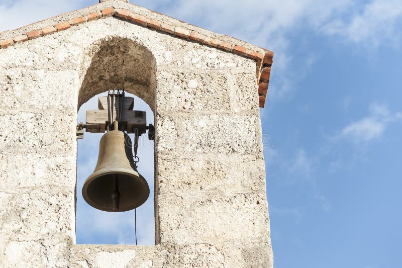 Small bell tower stock photo. Image of copy, little, stone - 58896584