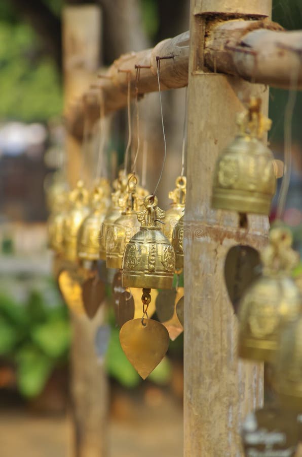 Small bells stock image. Image of abstract, temple, decorative - 67676167