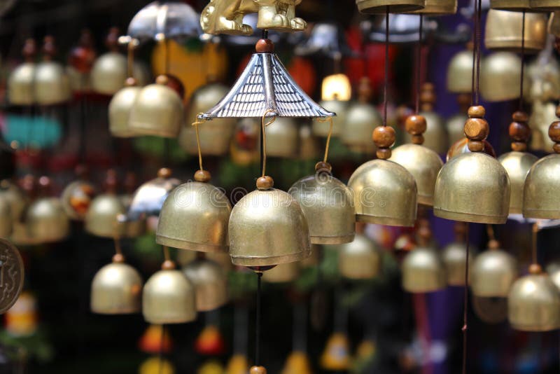 Small Bells Mobile for Nice Garden or House Stock Photo - Image of ...