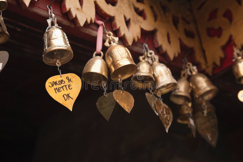 Small bells of prayer stock photo. Image of music, prayer - 13767352