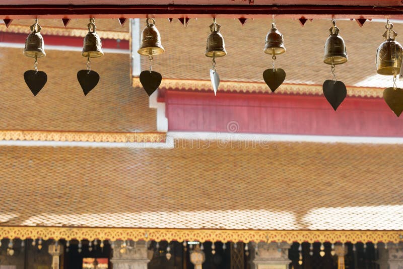 Small bells in the temple stock photo. Image of ringing - 39910360