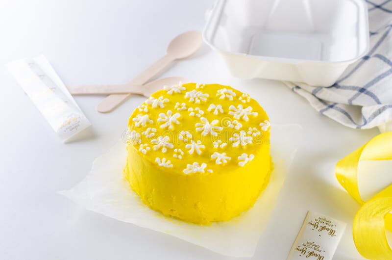 Small Bento Cake with Velvet Cream Cheese Frosting As a Gift for St ...