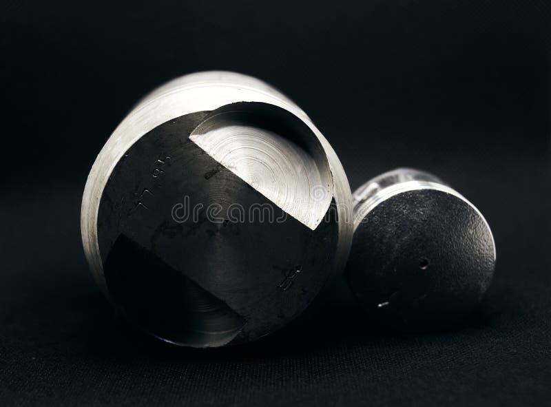 Small and Big Pistons Top View Stock Image - Image of metallic, bike ...