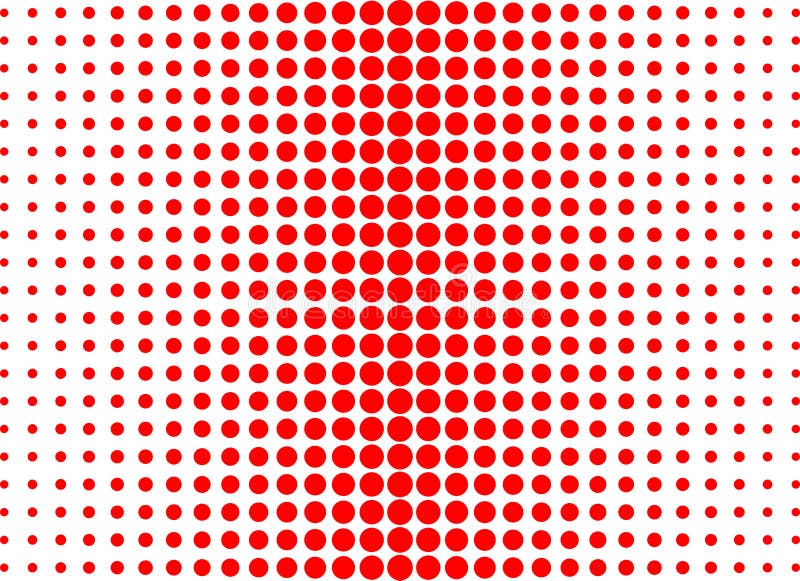 Small and Big Red Polka Dots Vector White Background, Seamless ...