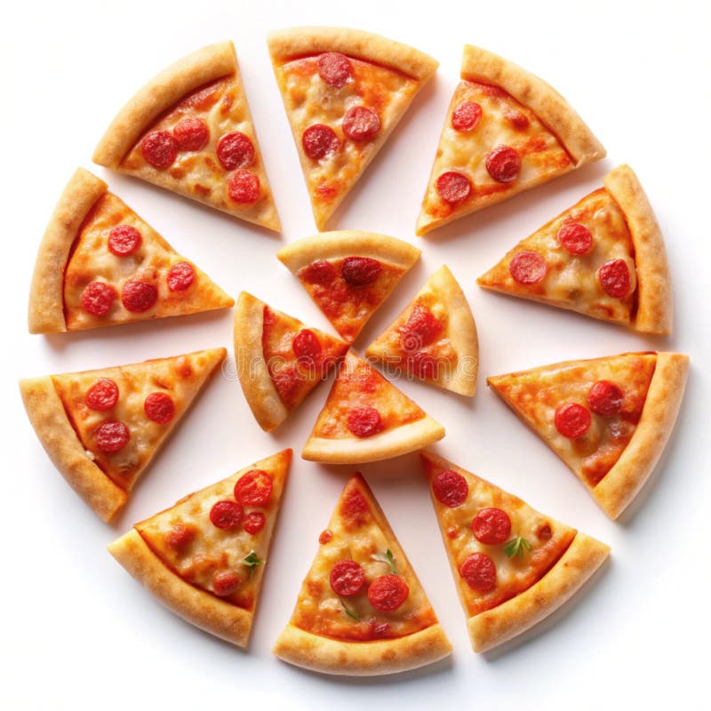 Small Bite-sized Pizza Dough Pieces Stock Illustration - Illustration ...