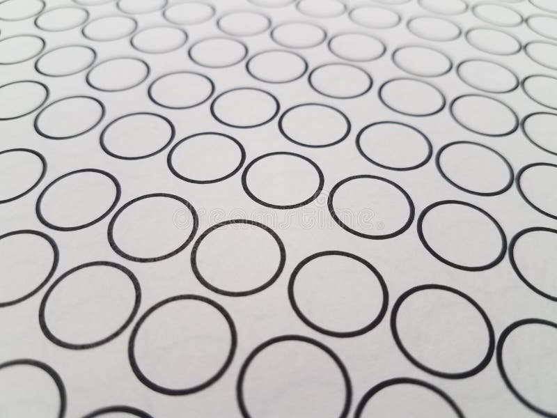Small Black Circles on White Paper or Background Stock Image - Image of ...