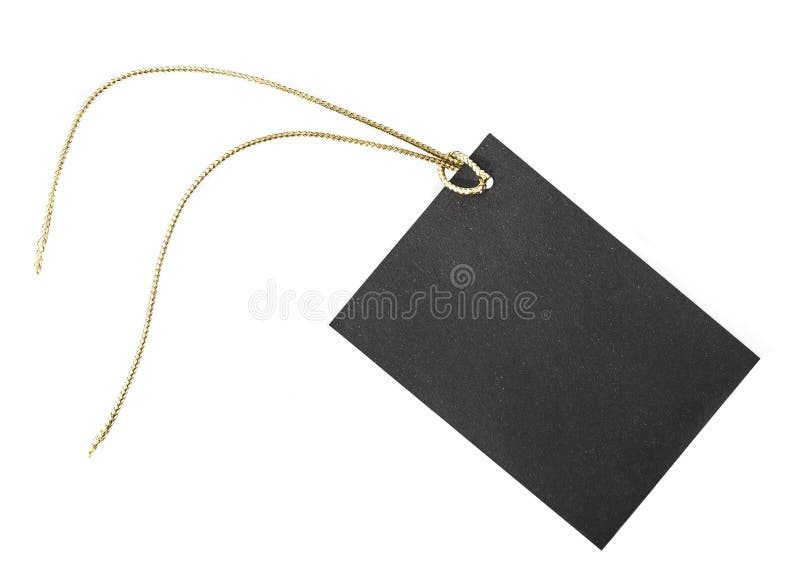 Small Black Paper Etiquette Stock Photo - Image of mark, price: 84666402