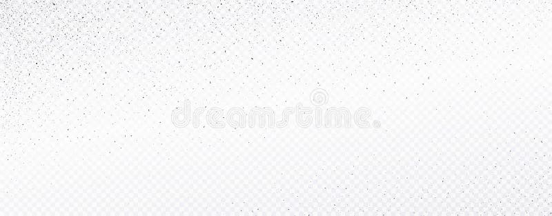 Small Black Particles on Light Gray Transparent Background. Tiny Black ...