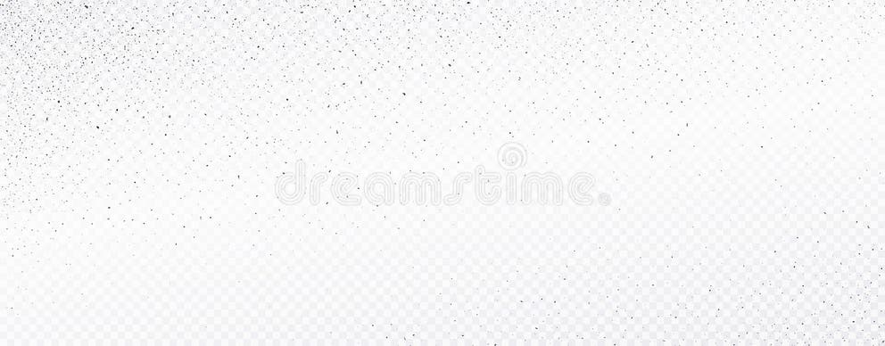 Small Black Particles on Light Gray Transparent Background. Tiny Black ...