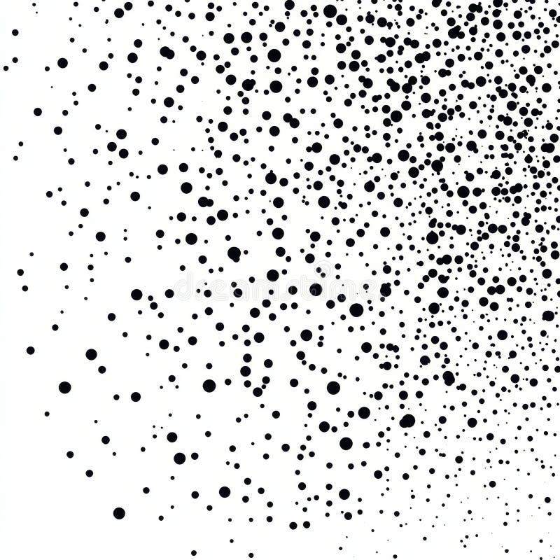 Black Spots Scattered on a Pristine White Background Creating an ...