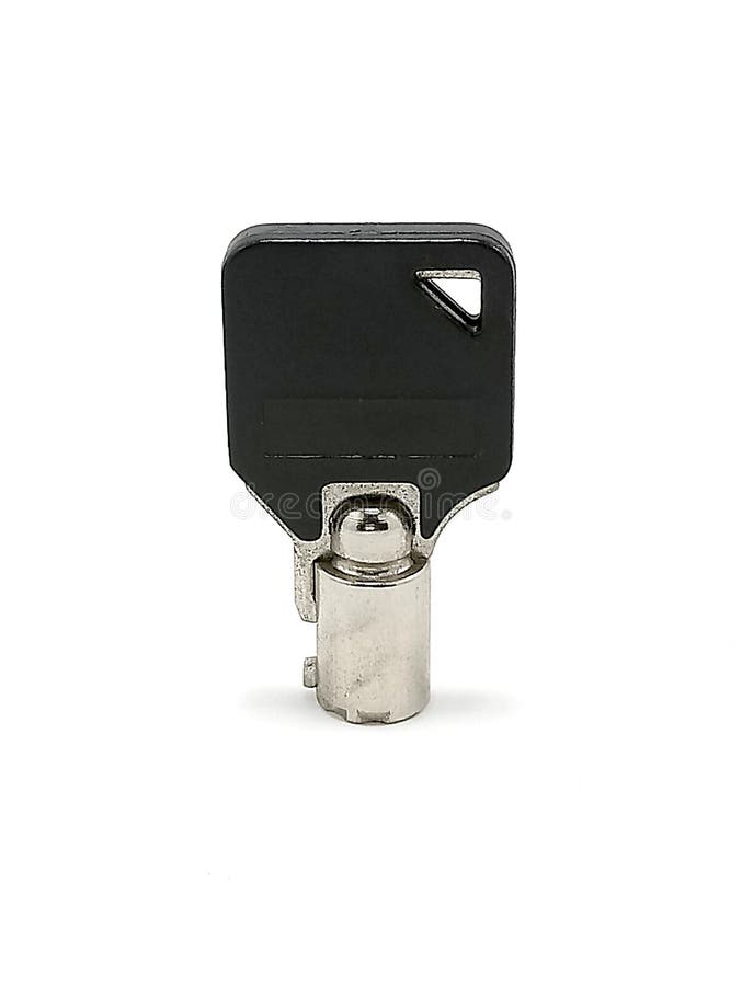Small Black Tubular Key with Black Covering Stock Photo - Image of ...
