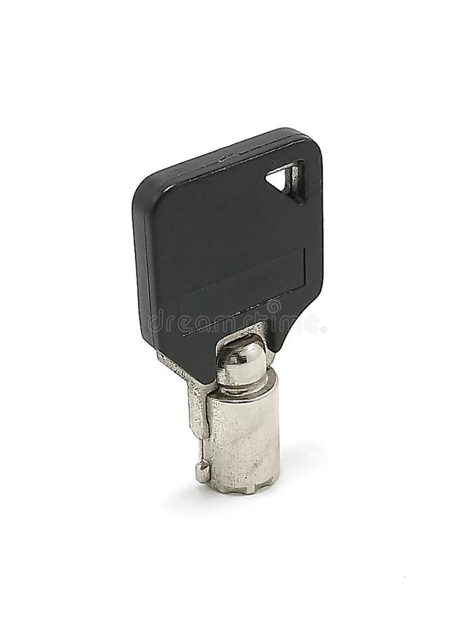 Small Black Tubular Key with Black Covering Stock Image - Image of ...