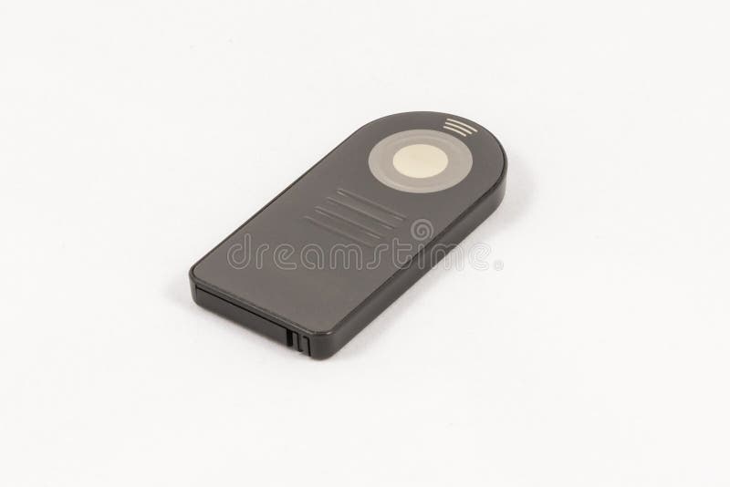 Small Black Unbranded Remote Control For DSLR Camera Stock Photo ...