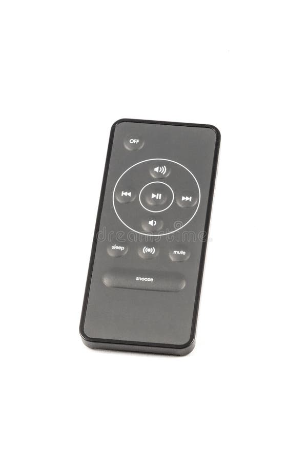 Small Black Unbranded Remote Control Stock Image - Image of equipment ...
