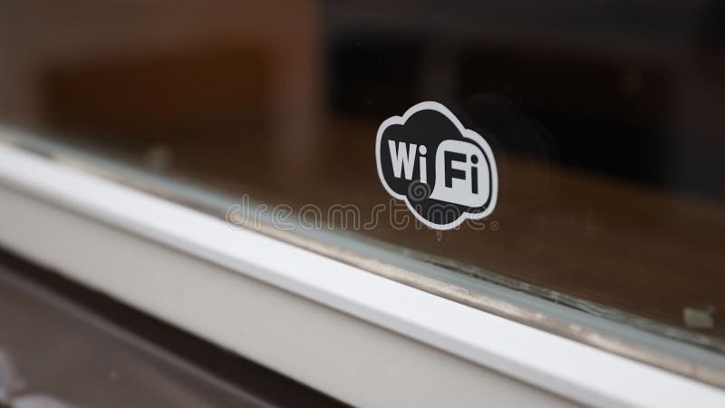 Wi Fi Zone Black White Sticker Stock Photos - Free & Royalty-Free Stock ...