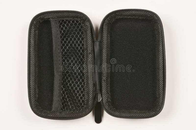 Small black zippered case stock photo. Image of black - 363292238