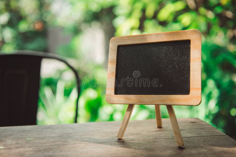 Small Blackboard Board With Space For Text Stock Photo - Image of ...