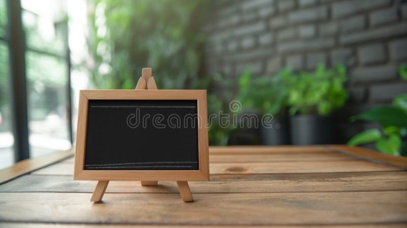 Small Blackboard Mockup on Easel in Office, Ai Generated Stock Photo ...