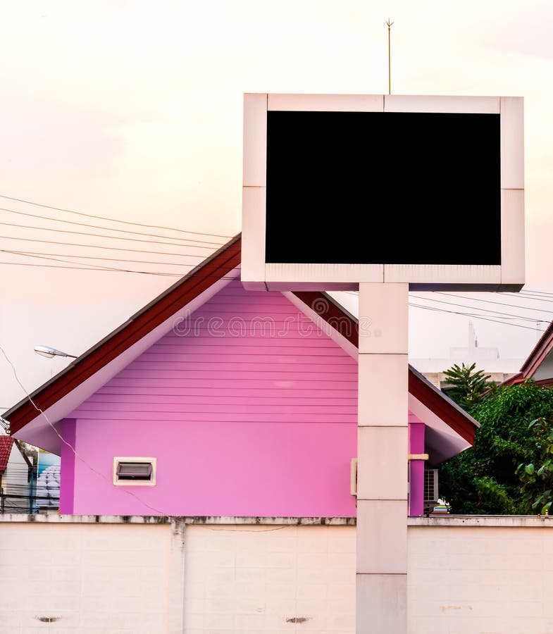 Small blank billboard stock image. Image of illuminated - 40441709