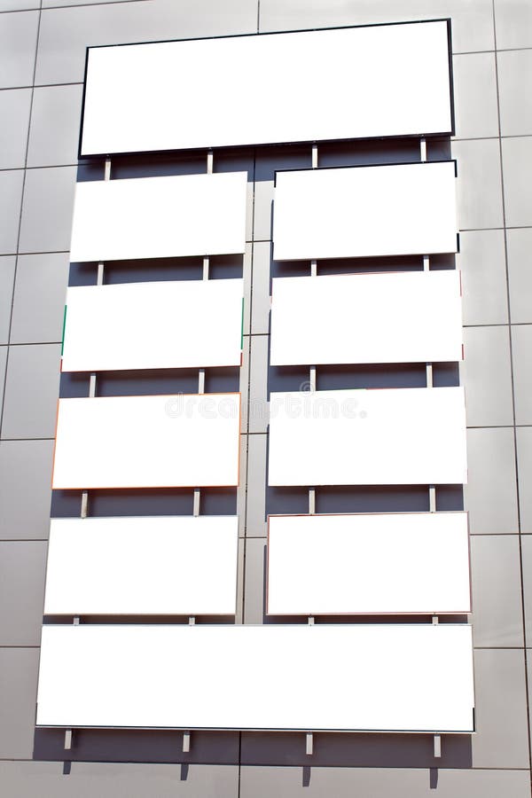 Small blank billboards stock image. Image of clear, large - 25420393
