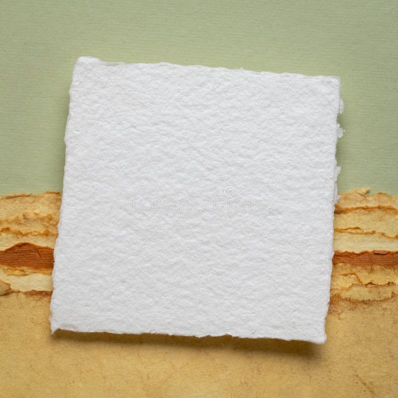 Blank Sheet of Watercolor Paper on a Tan Toned Paper Stock Photo ...