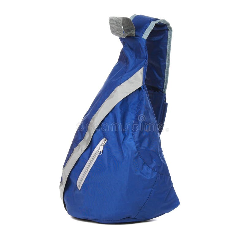 Small blue backpack stock image. Image of background - 20602569