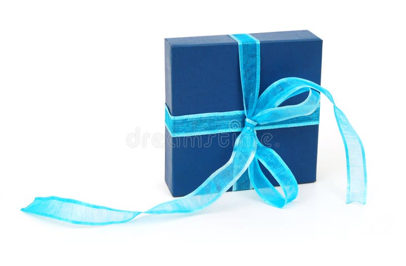 Small blue box stock photo. Image of birthday, jewel - 25936798