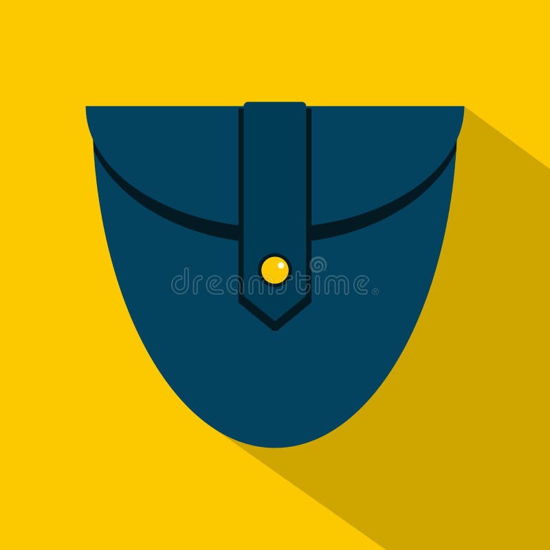 Blue pocket icon stock vector. Illustration of cotton - 90977064