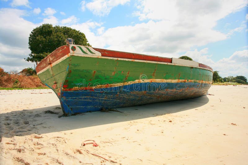 Small boat stock image. Image of clouds, vessel, boat - 2807661