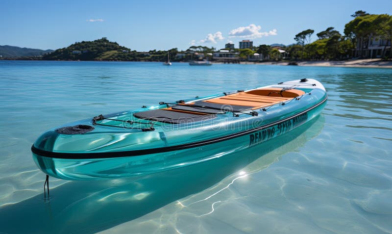 Small Boat Floating on Water Stock Photo - Image of lake, water: 326098992