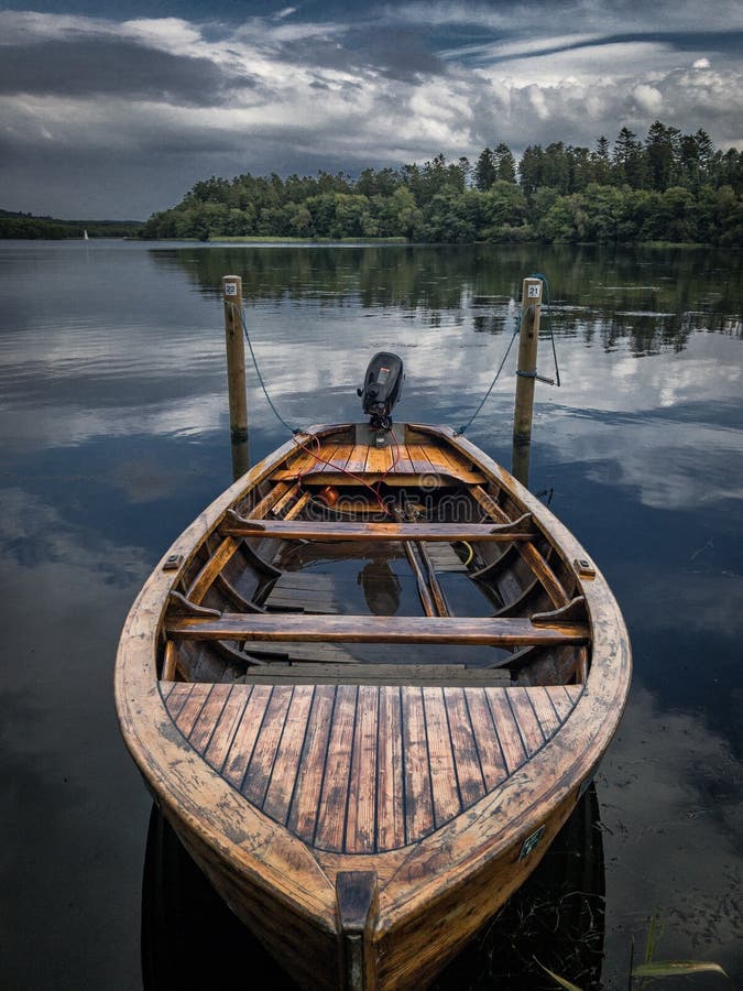 Small boat in harbour stock photo. Image of boat, blue - 139709802