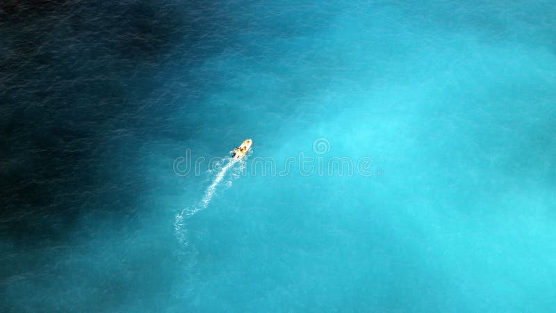 Small Oat Sailing on the Sea. Stock Photo - Image of sail, summer ...