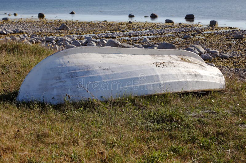 Small boat up side down stock image. Image of concept - 72323971