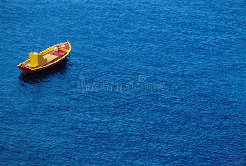 Small Boat on Water stock photo. Image of remote, boat - 29657058