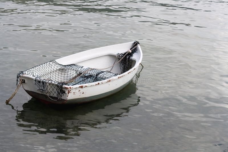 Small boat stock image. Image of fishing, grey, gray - 47709731