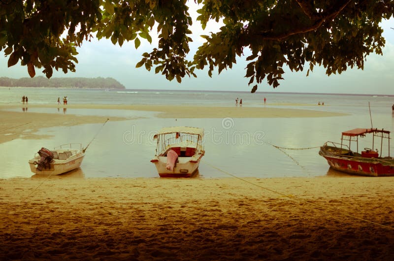 Small Boats on a Beach editorial image. Image of fishing - 105085245