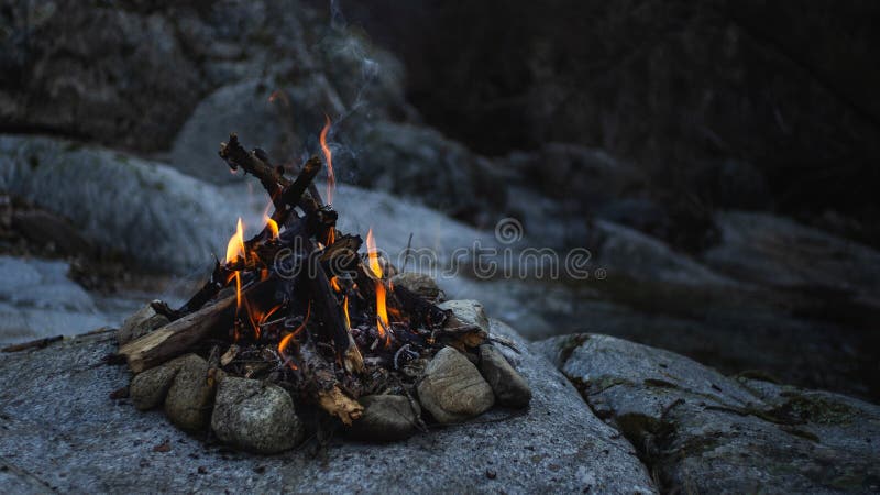 Beautiful Flames of Fire from Burning Stock Photo - Image of beautiful ...