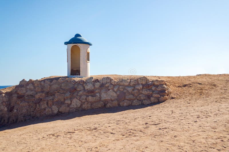 A Small Booth on the Beach Serving As a Shelter for Security Guards or ...