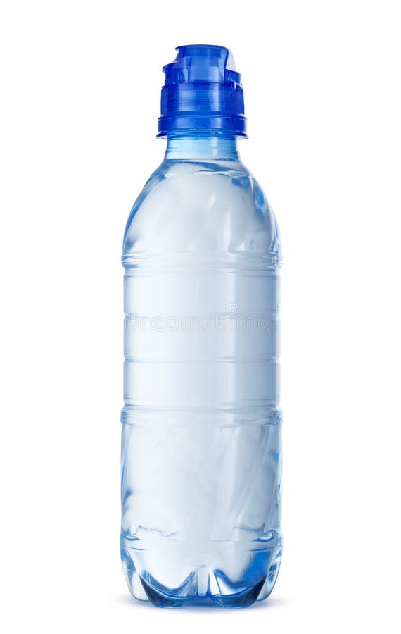 Small Bottle of Mineral Water in Plastic Isolated on White Stock Image ...