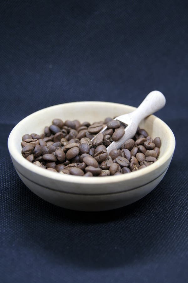 Small Bowl Full of Roasted Coffee Beans. Roasted Coffee Beans. Stock ...