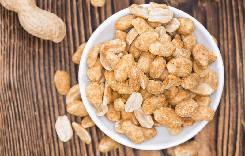 Small bowl with Peanuts stock image. Image of edible - 46482741